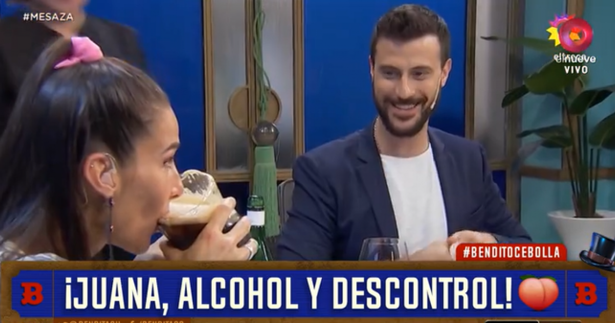 ¡Alcohol y descontrol en lo de Juana Viale!: Diego Leuco armó un "viajero" en vivo | Canal 9